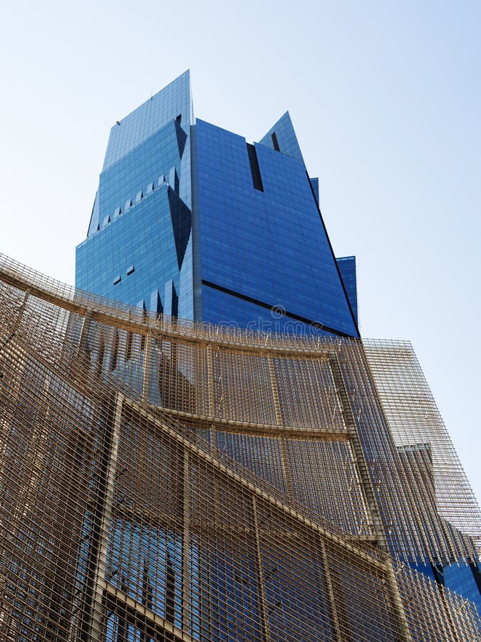Sheets of Welded Wire Mesh for Modern Building Skeleton with Skyscraper ...
