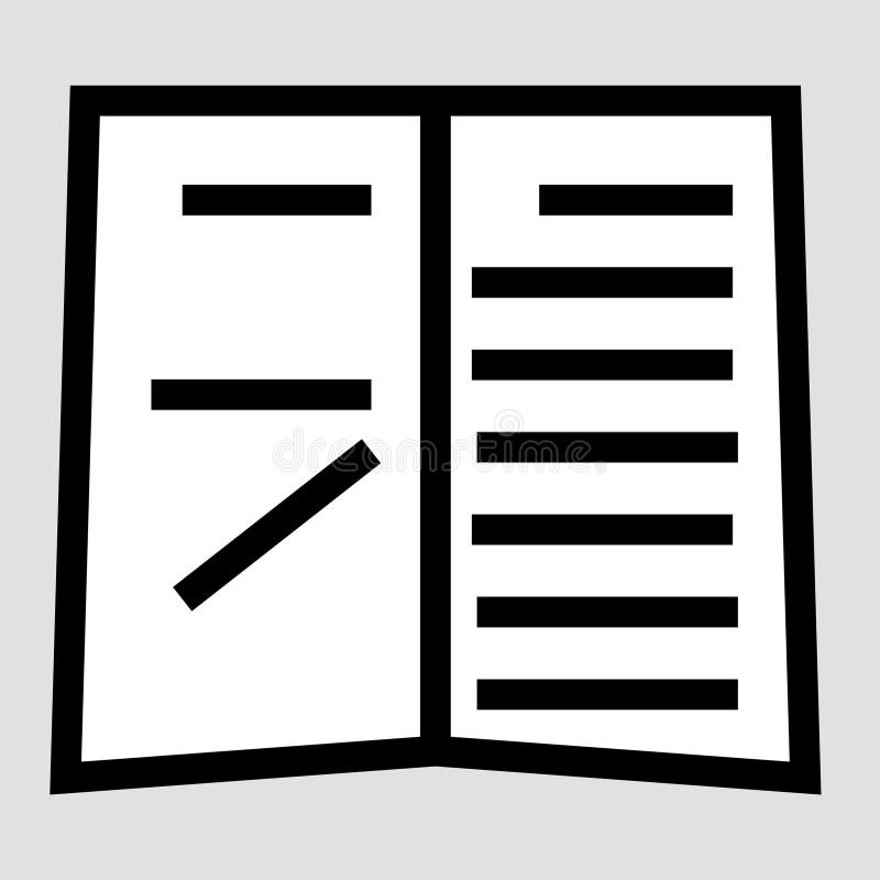 2 Sheets of White Paper in an Upright Position with Two Different Types ...