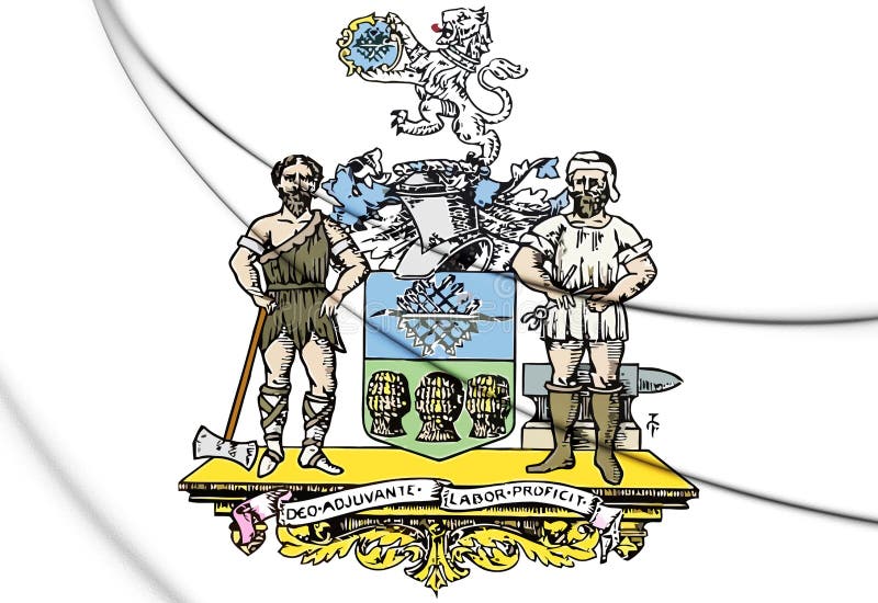 Sheffield Coat of Arms, England. Stock Illustration - Illustration of ...