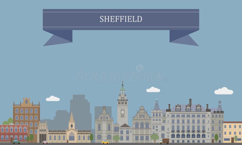 Sheffield, Inglaterra stock de ilustración. Ilustración de tradicional ...
