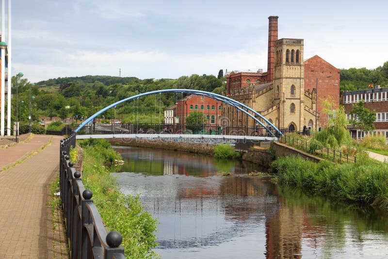 Sheffield River Don stock image. Image of bridge, sightseeing - 170620729