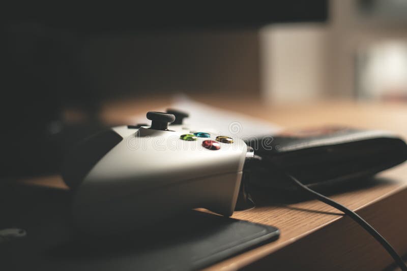 SHEFFIELD, UK - 7TH JULY 2019: Xbox One Controller on Display in the ...
