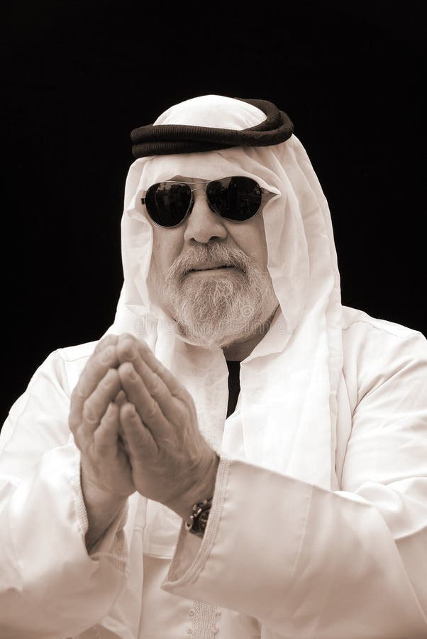 The Sheik Gives His Blessing - a Portrait Stock Photo - Image of ...