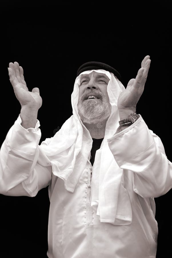 The Sheik Praying stock image. Image of adoration, caliph - 2109365