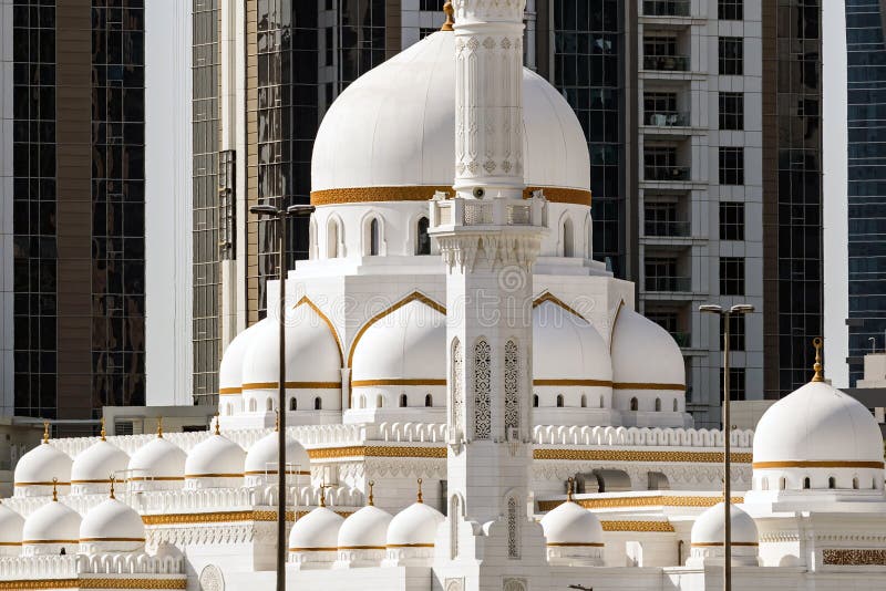 Sheikh Rashid Bin Mohammed Mosque in Dubai, UAE Stock Image - Image of ...
