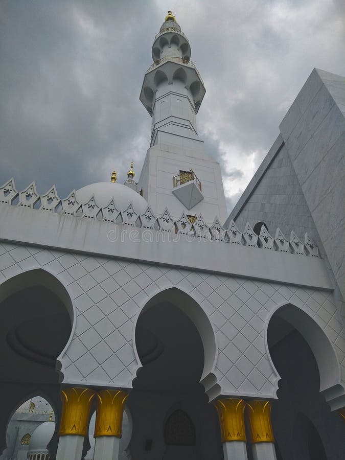 Sheikh Zayed Grand Mosque in Solo, Central Java Stock Photo - Image of ...