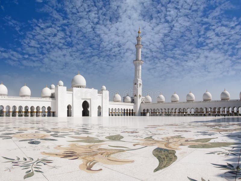 Sheikh Zayed Mosque Door stock image. Image of detail - 17272079