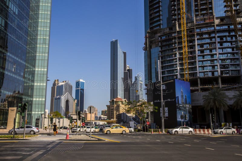 Sheikh Zayed Road, Dubai editorial photography. Image of complex - 72624097