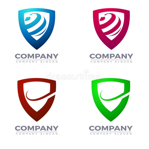 Sheild Logo and Icons Vector Stock Vector - Illustration of clip ...