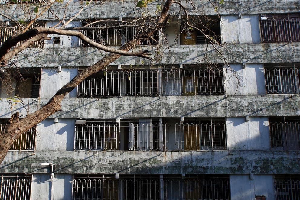 Shek kip mei estate stock image. Image of corridor, wasted - 7514609