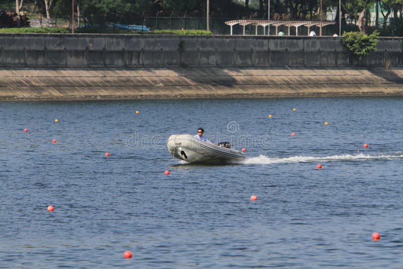 The Shek Mun River, Small Fast Boat 5 Nov 2011 Editorial Photography ...