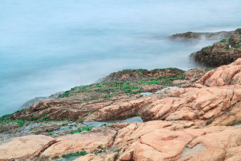 The Shek O, Mountain Seen from Rocky Shore at Shek O Stock Photo ...