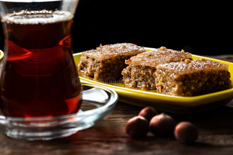 Sheki Halva on a Plate. Eastern Sweets Stock Image - Image of gourmet ...