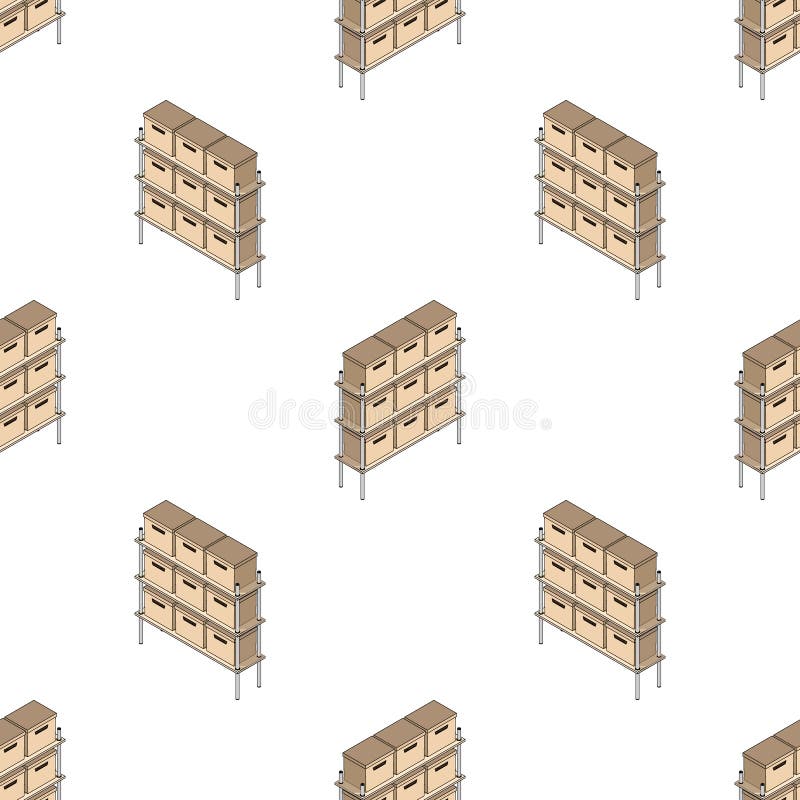 Shelf with Drawers. Office Furniture for Storing and Sorting Documents ...