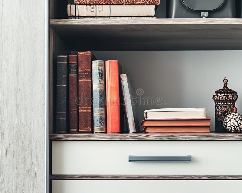 Old books in a drawer. stock photo. Image of white, basket - 158878490