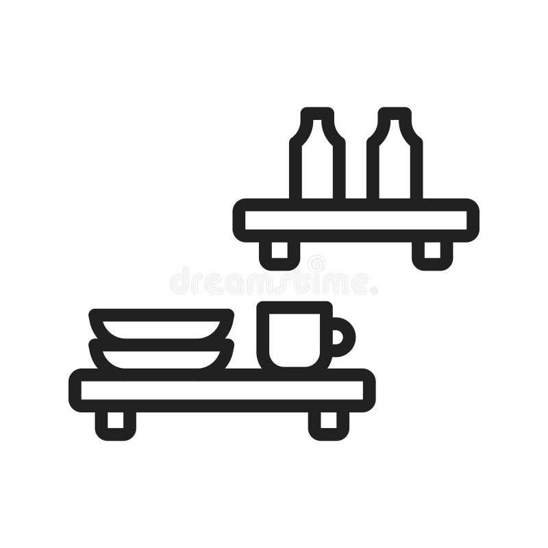 Shelf Icon Image. stock vector. Illustration of design - 281203800