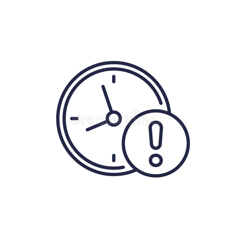 Shelf Life Line Icon, Expire Time Vector Stock Illustration ...