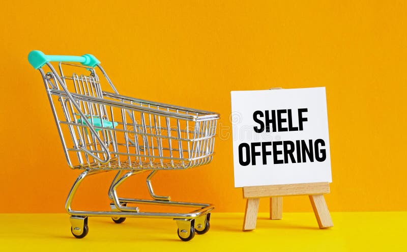 Shelf Offering is Shown Using the Text Stock Image - Image of promo ...