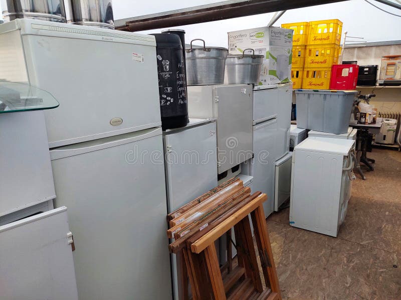 Shelf with Second-hand Appliances Inside a Store Editorial Photography ...