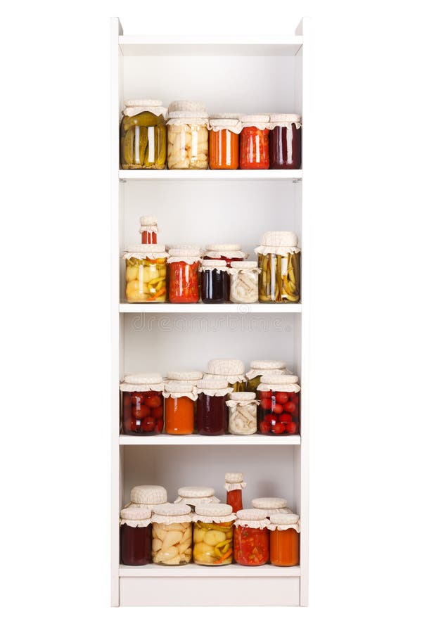 Shelf with Various Preserves Stock Image - Image of fruit, bottle: 27216847