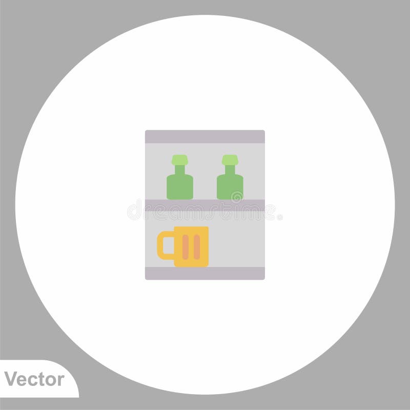 Shelf Vector Icon Sign Symbol Stock Vector - Illustration of product ...