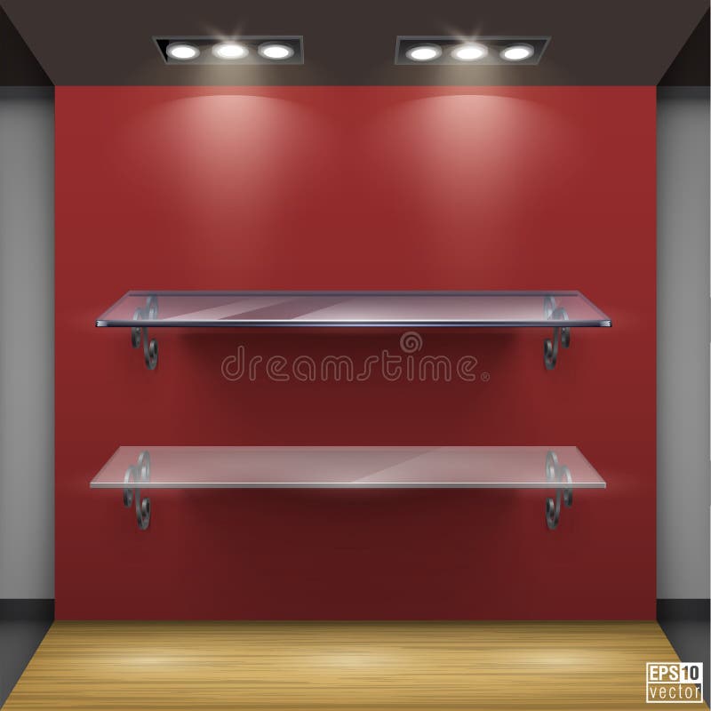 Shelf Vector Illustration stock vector. Illustration of interface ...