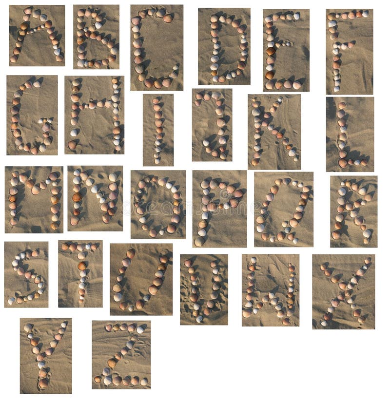 Shell alphabet stock photo. Image of white, alphabet - 13529300