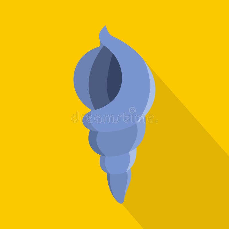 Shell As House Icon, Flat Style Stock Illustration - Illustration of ...