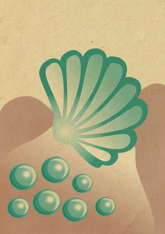 Shell background recycled stock illustration. Illustration of light ...