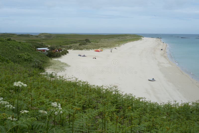 Island of Herm stock image. Image of boats, natural, seascape - 98160807