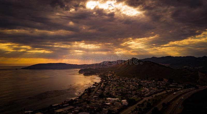 Shell Beach Sunset stock photo. Image of pacific, travel - 102420938