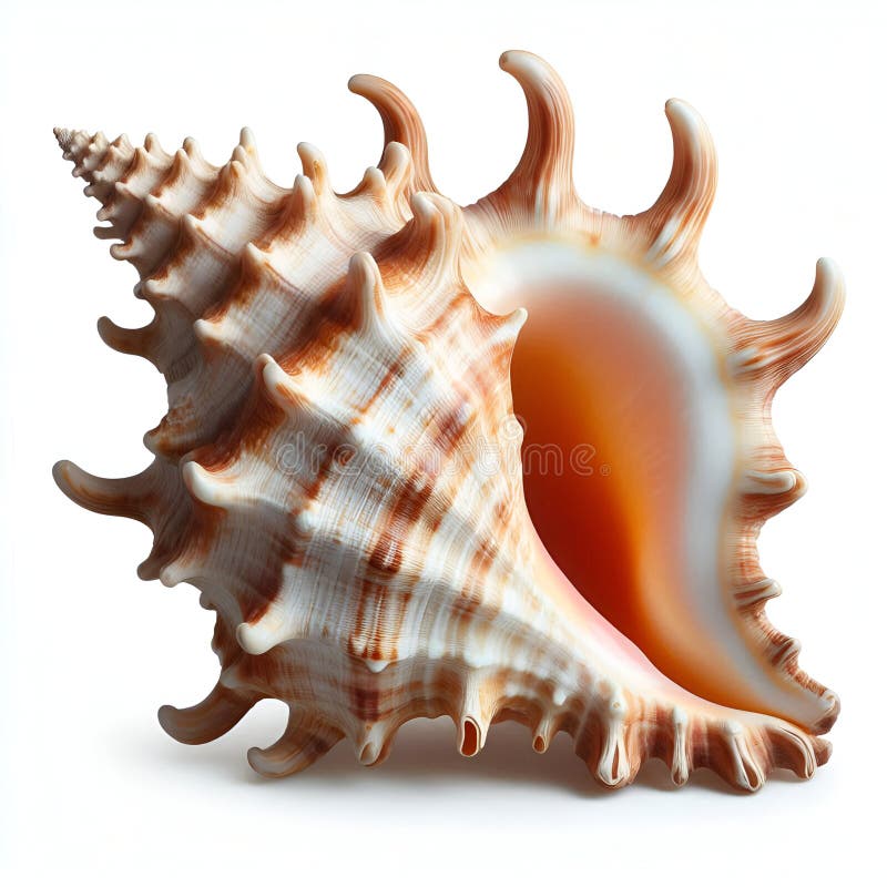 Shell Beauty: the Exquisite Design of the Conch, Generative AI. Stock ...