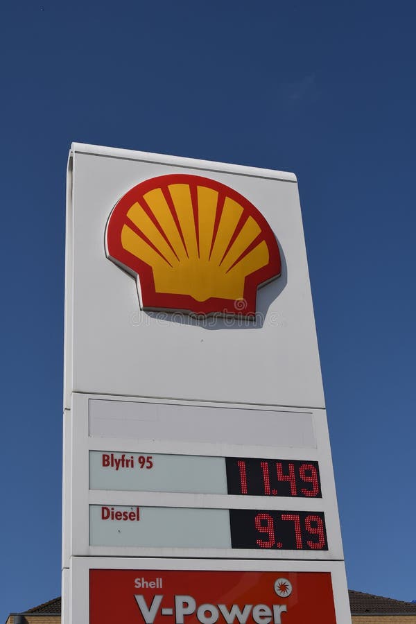 SHELL benzyny stacja zdjęcie editorial. Obraz złożonej z gospodarka ...