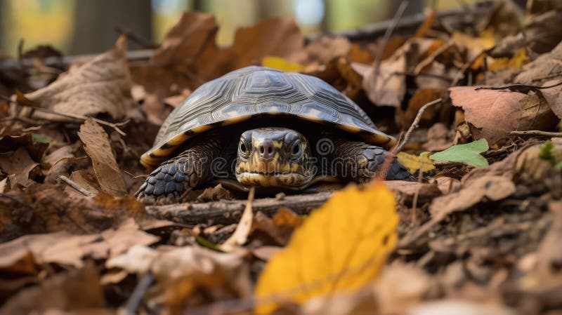 Shell box turtle stock illustration. Illustration of environment ...