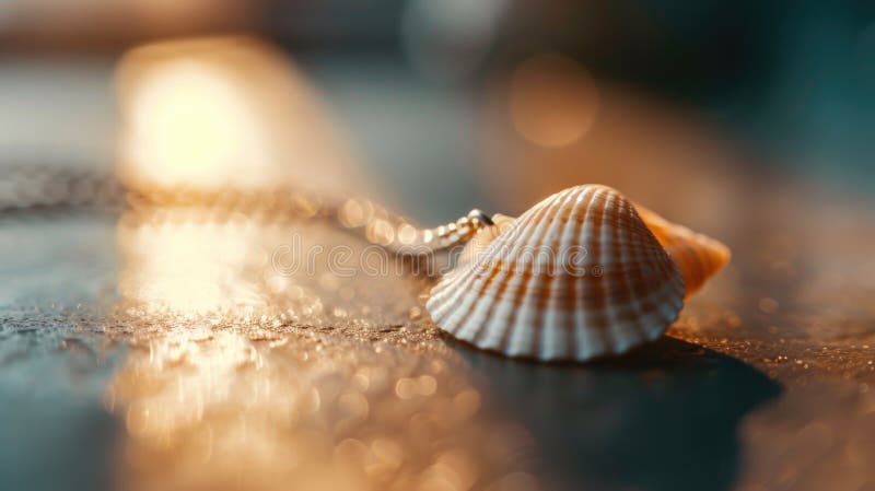 A Shell with a Chain Around it, Suitable for Various Concepts and ...