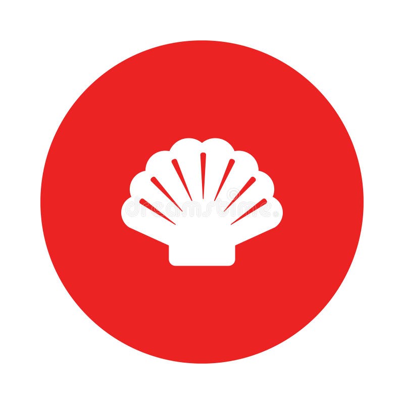 Shell and circle stock vector. Illustration of symbol - 187073727