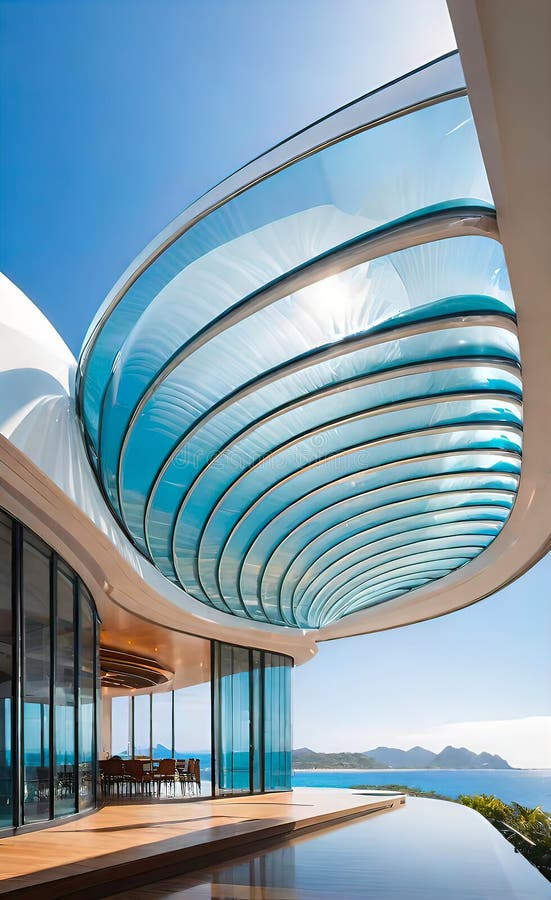 Shell and Clamshell Canopy with Brackets and Beautiful Shape, Modern ...