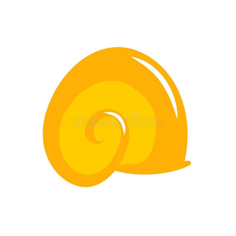 Shell from Cochlea are Isolated. Spiral for Shellfish Stock Vector ...
