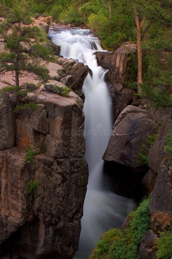 Shell Falls - Bighorn National Forest Stock Image - Image of rock ...
