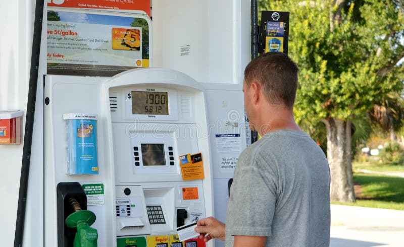 Shell Fuel Dispenser/Gas Pumps Editorial Photography - Image of ethanol ...
