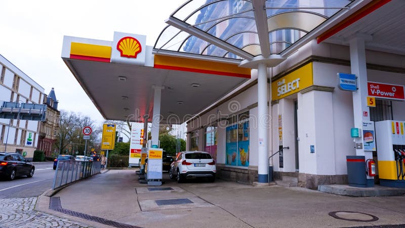 SHELL Fuels and Petrol Station at Dortmund, Germany Editorial Stock ...