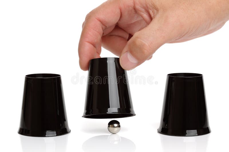 Shell game stock photo. Image of success, fake, game - 21519866