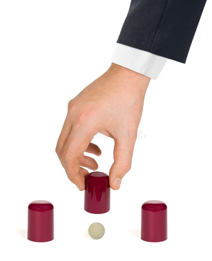 Shell game stock photo. Image of isolated, concept, decision - 48883636