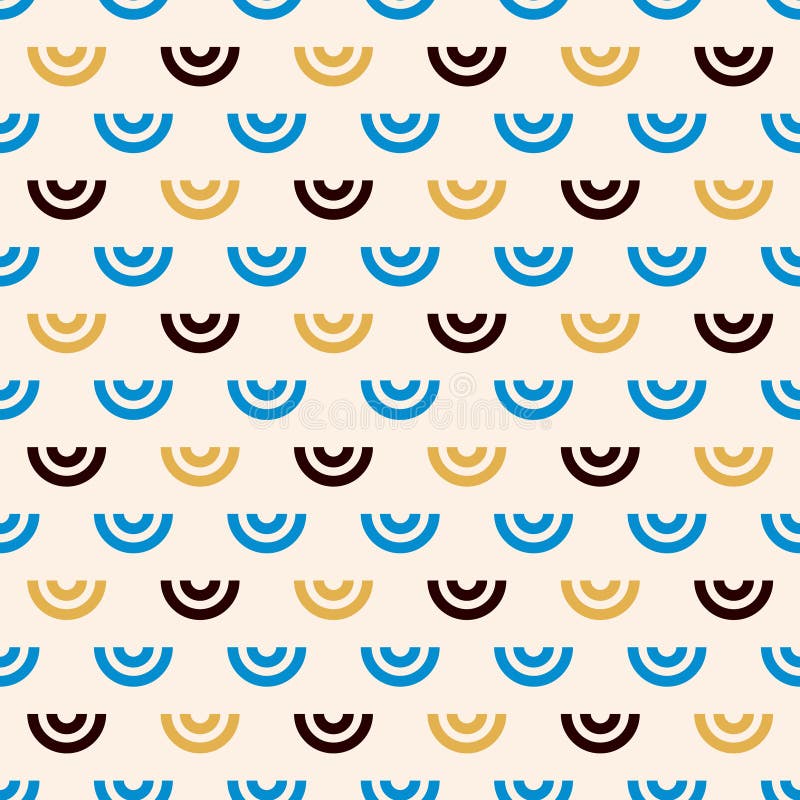 Shell Geometric Seamless Pattern Stock Vector - Illustration of ...