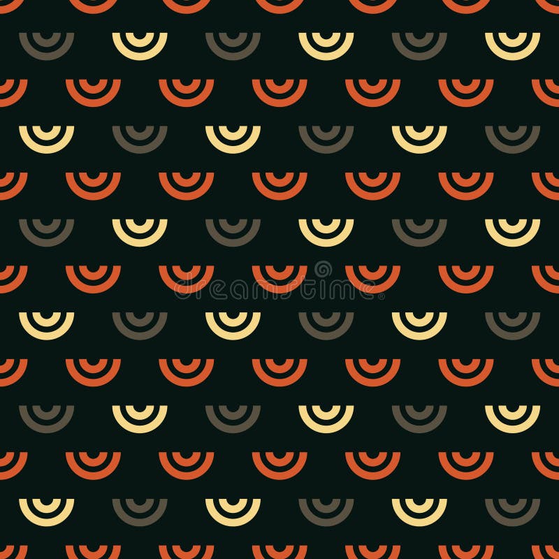 Shell Geometric Seamless Pattern Stock Vector - Illustration of texture ...