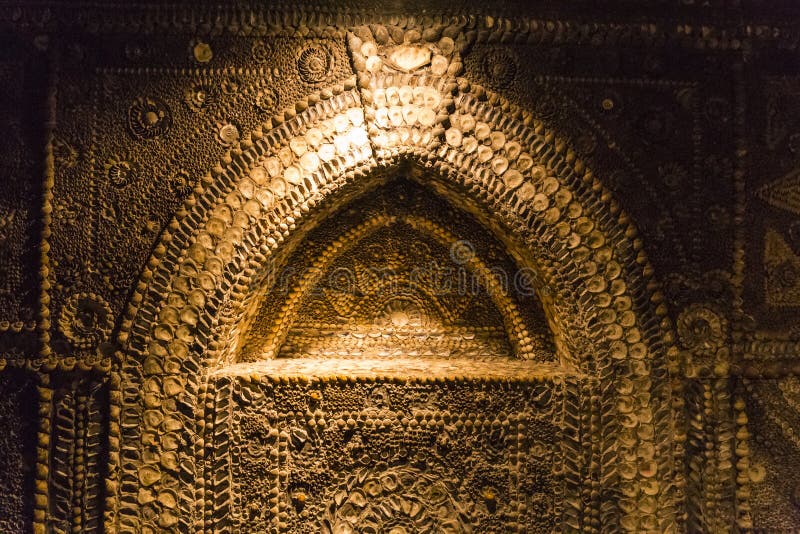 Shell Grotto stock photo. Image of spirituality, illuminated - 93285698