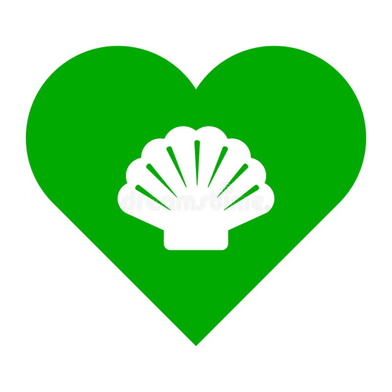 Heart shell stock illustration. Illustration of dating - 11953938