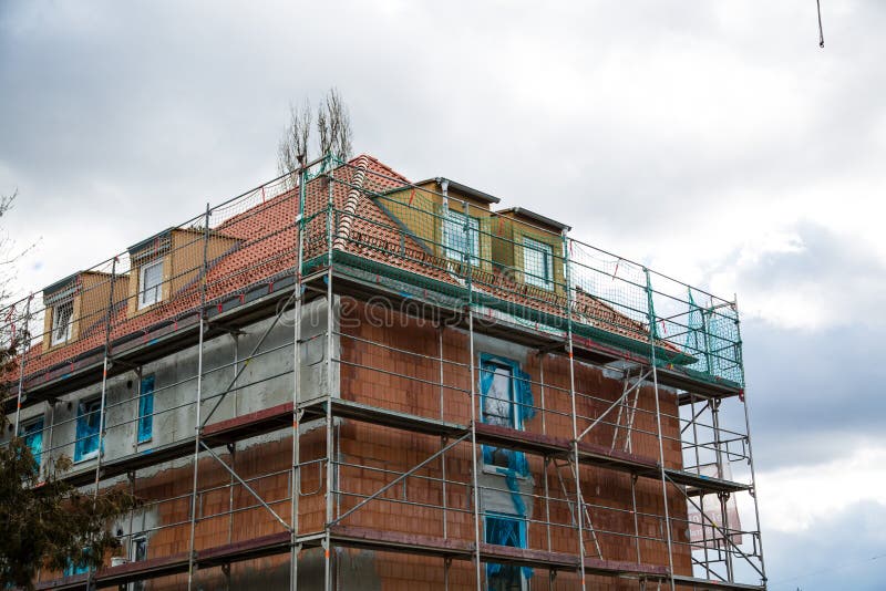 Shell of a house. Germany stock photo. Image of cement - 112175294