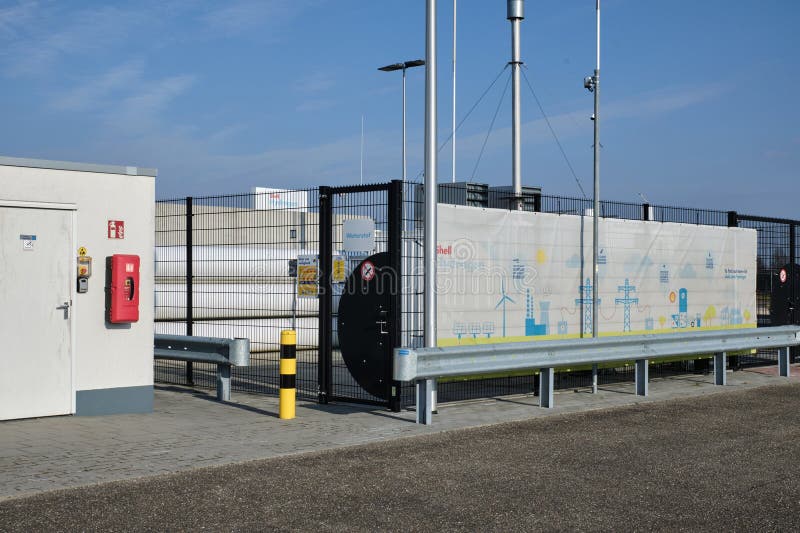 Shell Hydrogen Fuel Pump at Hydrogen Station in Emmen, Netherlands ...