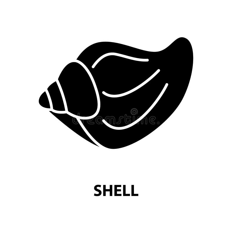 Snail Shell Icon, Black Vector Sign with Editable Strokes, Concept ...